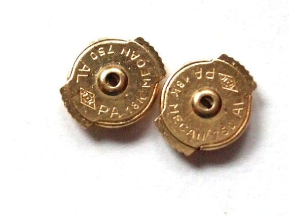 SALE 18K High Security Earring Backs NO MORE LOST EARRINGS
