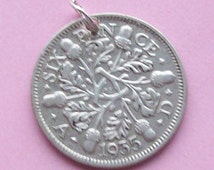 Unique lucky six pence related items | Etsy