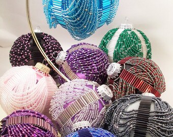 Hot Air Balloon Ornament No. 5 Beading Tutorial in by zaneymay