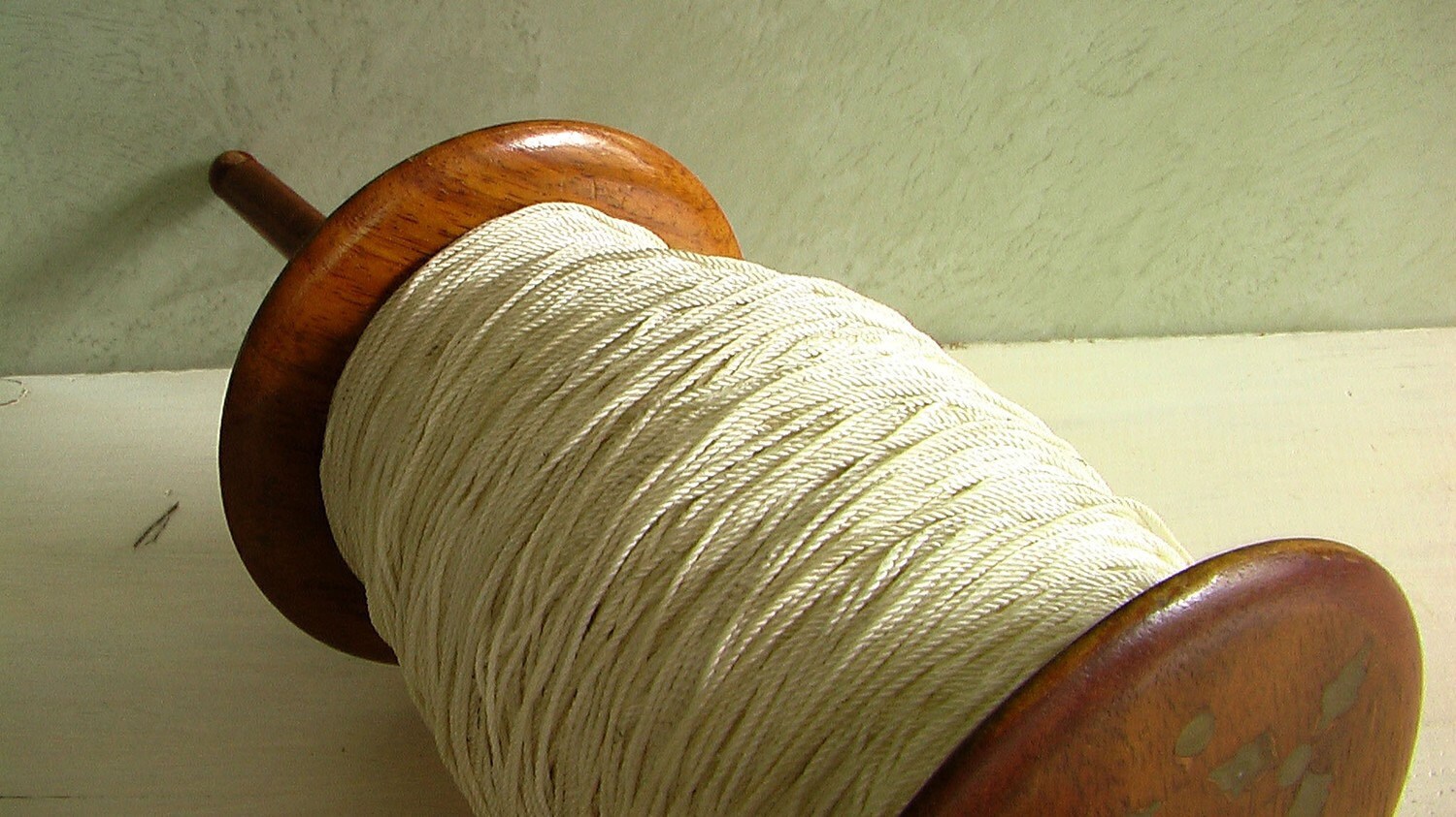 Wooden Kite String Spool Vintage with brass by GrandAndTaylor