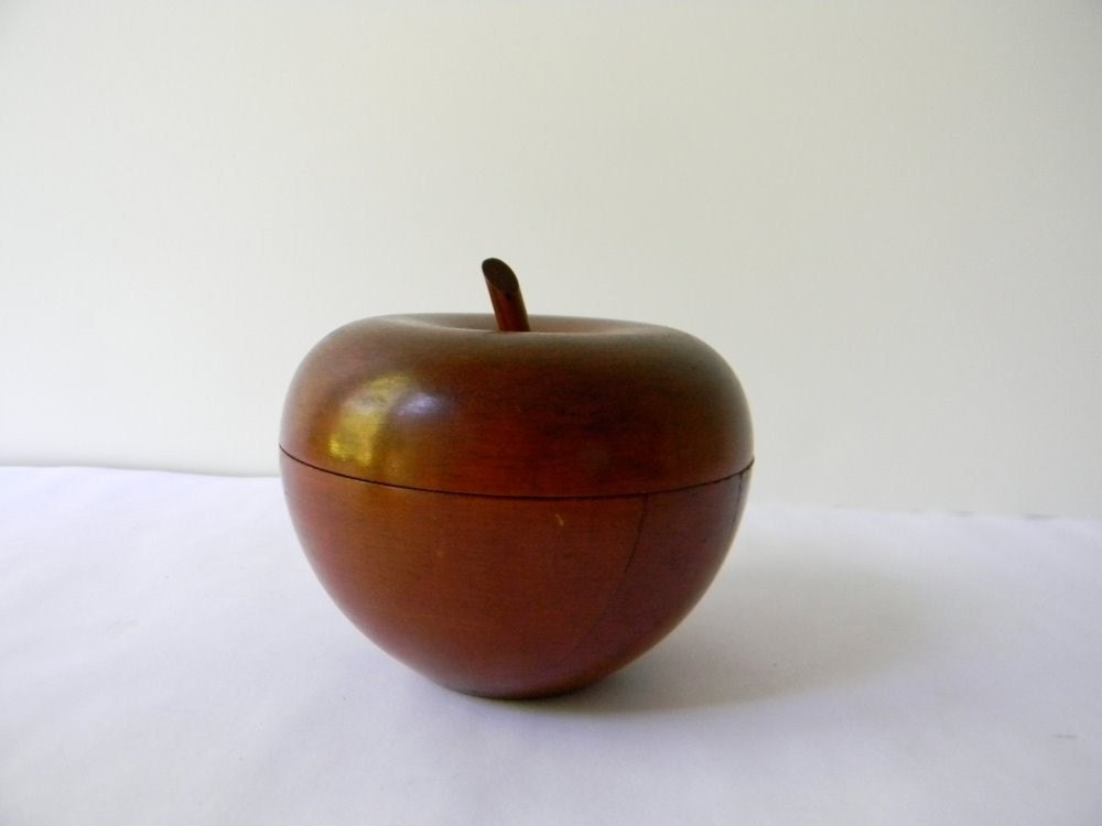 Mid century little wood apple box by CIVILIZEDMODERN on Etsy