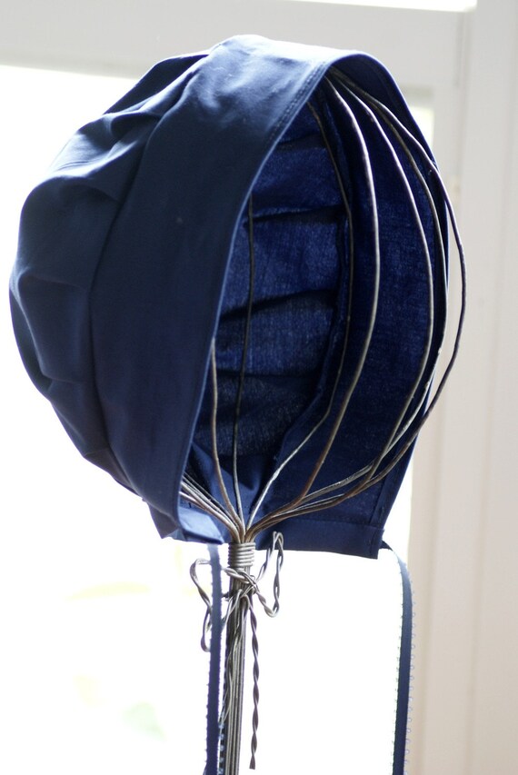 Blue Headcovering Head Cover Mennonite Amish Kapp Cap Bonnet