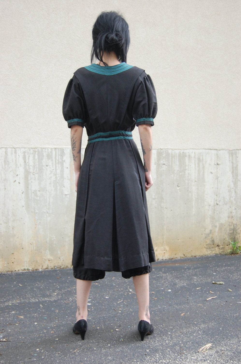 Edwardian Bathing Costume / Swimsuit Victorian Dress Bloomers