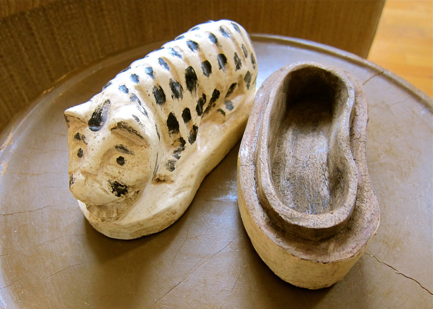 CLEARANCE Small Snow Leopard Box for Jewelry or Trinkets Carved Hand ...