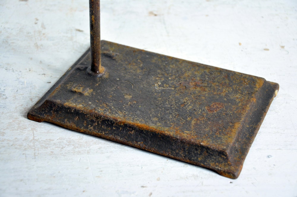 RESERVED Vintage Laboratory Metal Beaker Stand with Beaker