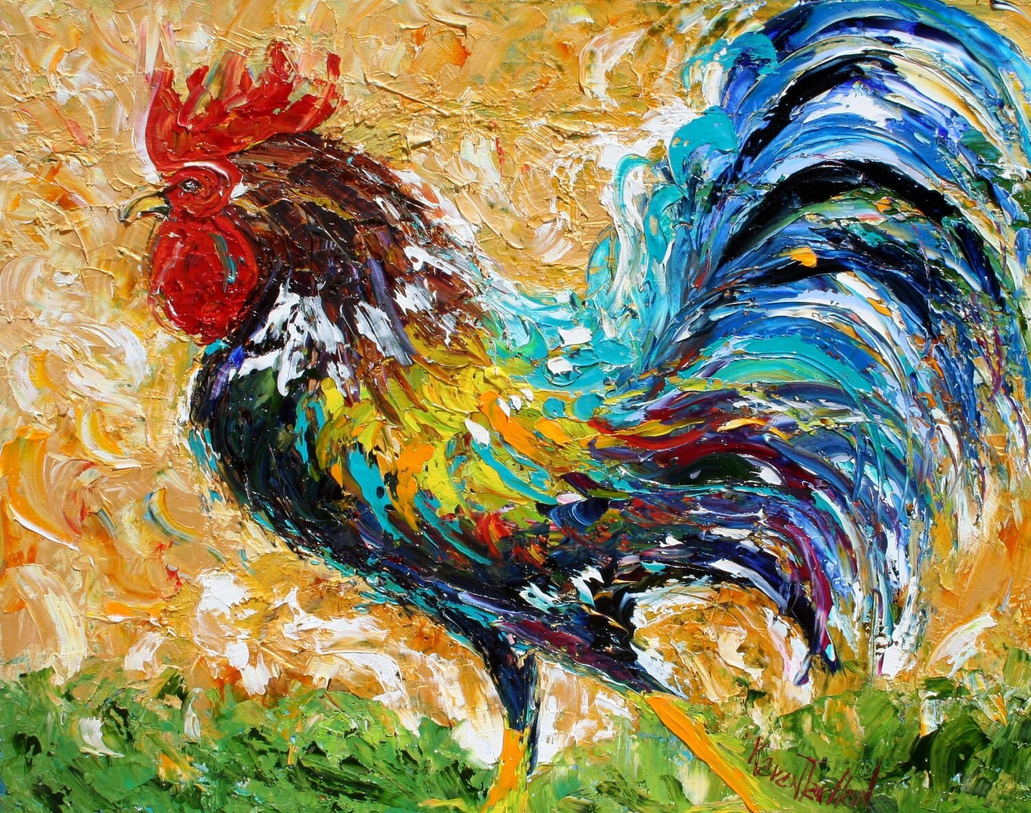 Fine Art Print Made From Image Of Oil Painting By Karen