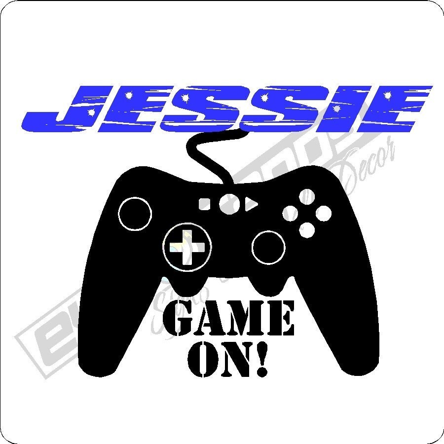 Personalized Video Game Controller Decal by eyecandysigns on Etsy