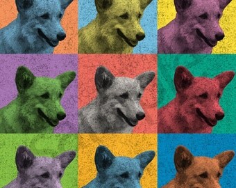 Bulldog Vintage-Style Pop-Art T-Shirt Tee Men's by prettycooltees