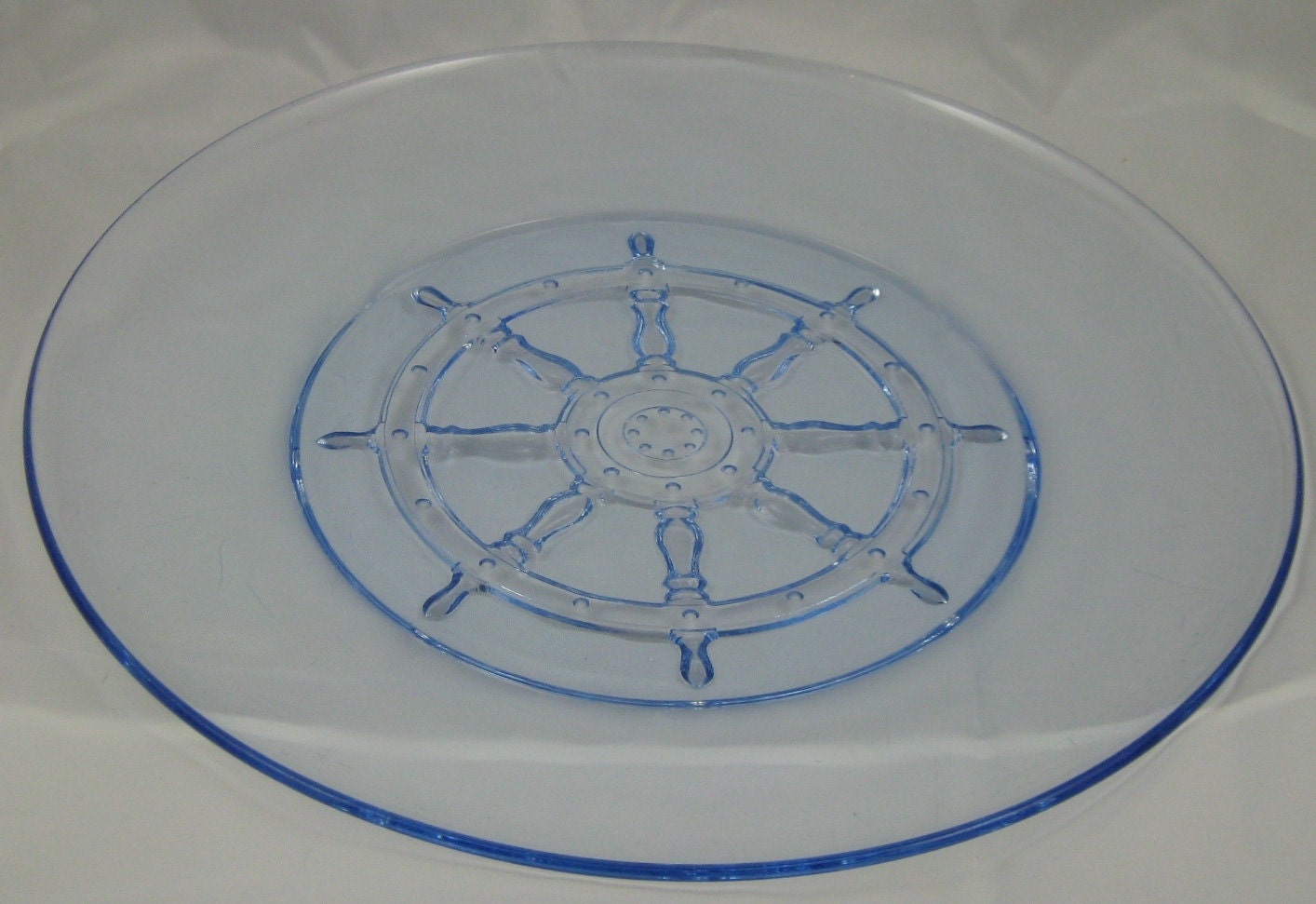 Vintage Duncan & Miller Nautical Sapphie Blue 13 in. Torte Plate ...