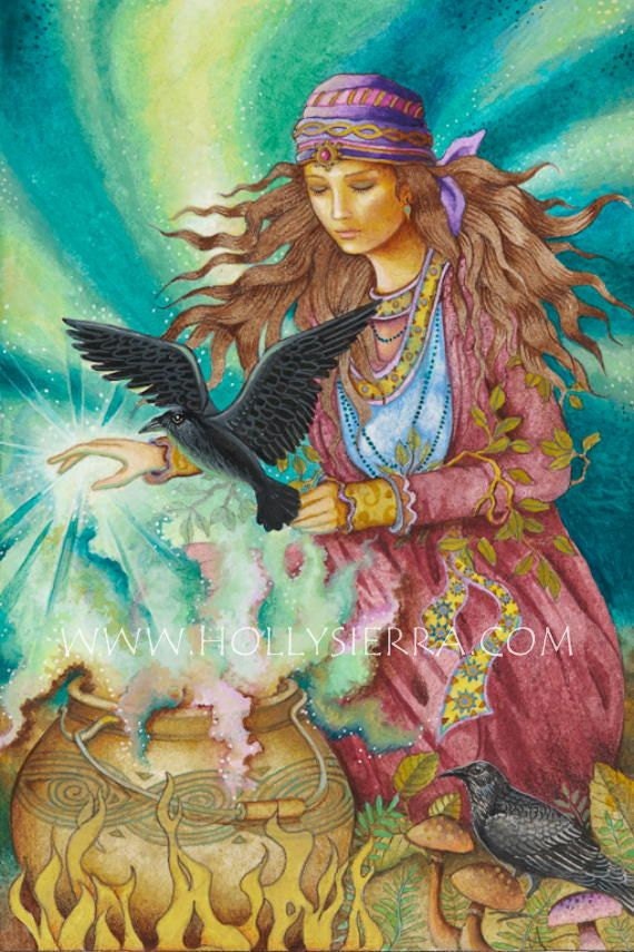 Morgan Le Fay A Fine Art Greeting Card