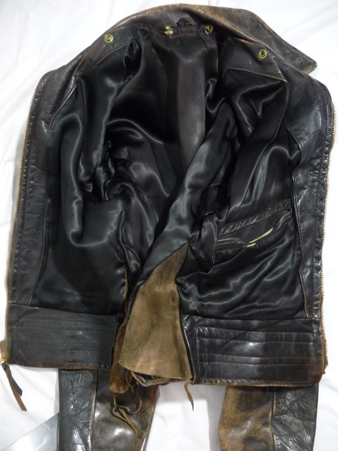 CHP California Highway Patrol Horsehide Leather Jacket Vintage