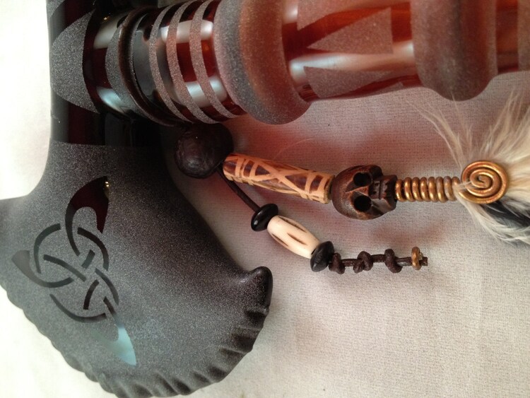 Tomahawk Glass Peace Pipe by BoGlass on Etsy