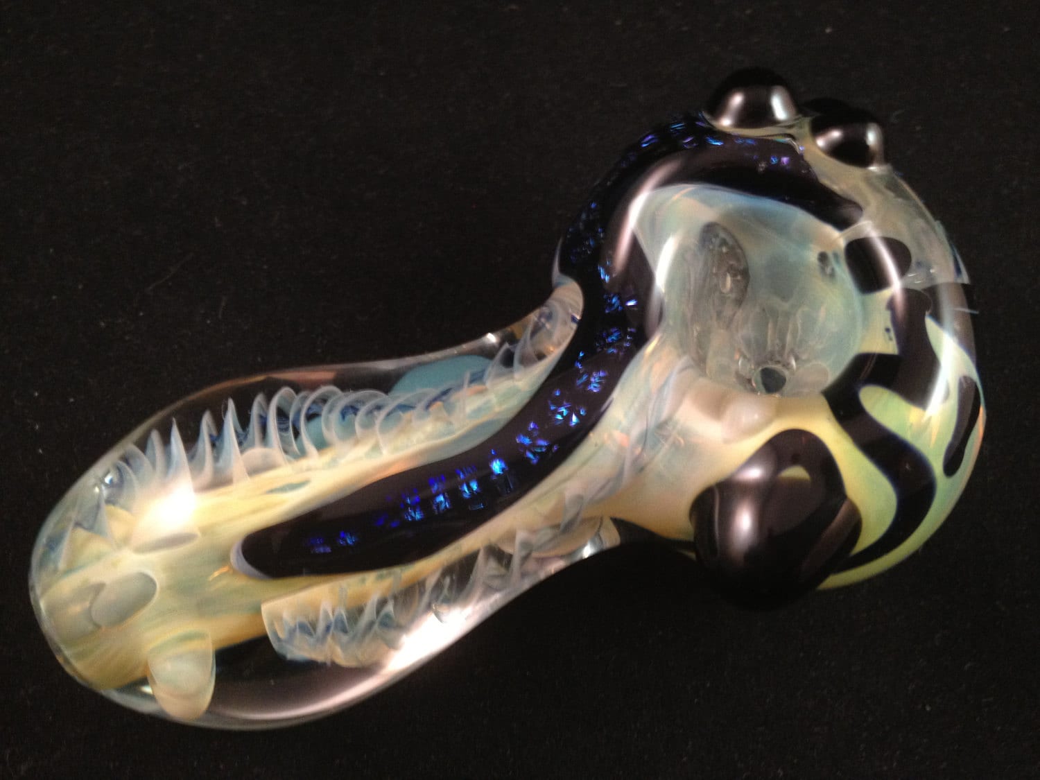 Inside Out Dichro Hand Blown Glass Pipe by BoGlass on Etsy
