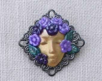 Popular items for polymer clay pin on Etsy