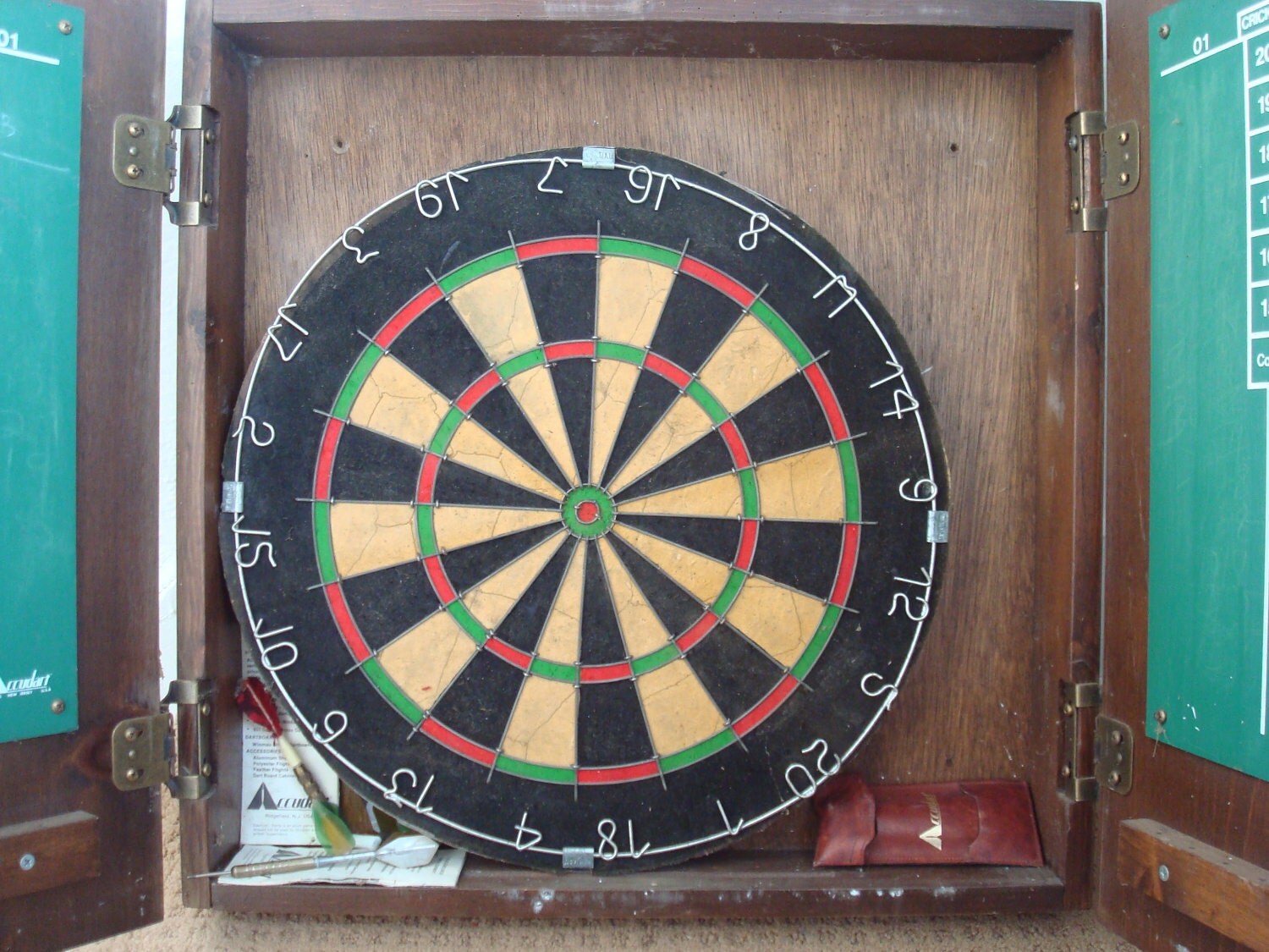 The Cock and Fox Grog & Ale Dart Board and Cabinet