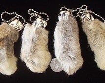 Popular items for rabbit foot keychain on Etsy