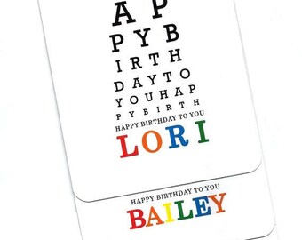 Eye chart | Etsy