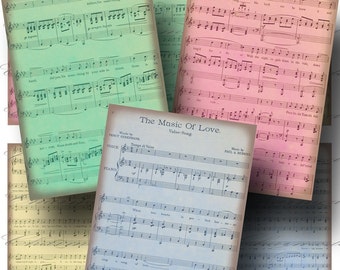 Unique sheet music digital related items | Etsy