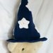 Adult wizard hat crochet PDF PATTERN white by lovinghandscrochet