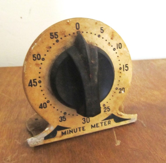Kitchen Timer Vintage 40s 50s Industrial by GabAboutVintage
