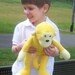 Yellow Stuffed Monkey Toy by bynichole on Etsy