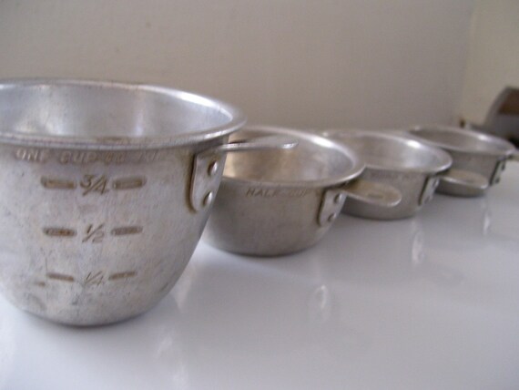 Vintage Aluminum Measuring Cups
