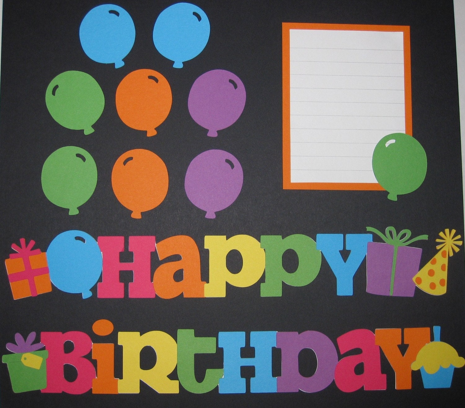 Happy Birthday Scrapbook Paper