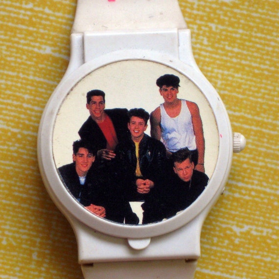 Vintage New Kids on the Block Watch 1990 by LucysArtEmporium