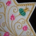 elegant embroidered Gold jewish star iron on by HeatherOstrow