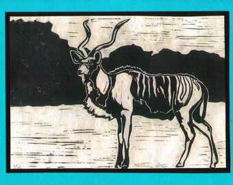 Kudu print | Etsy