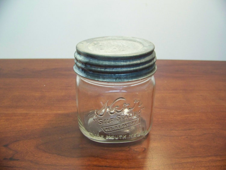 Vintage Kerr Self Sealing Wide Mouth Mason Canning Jar by Tonnies