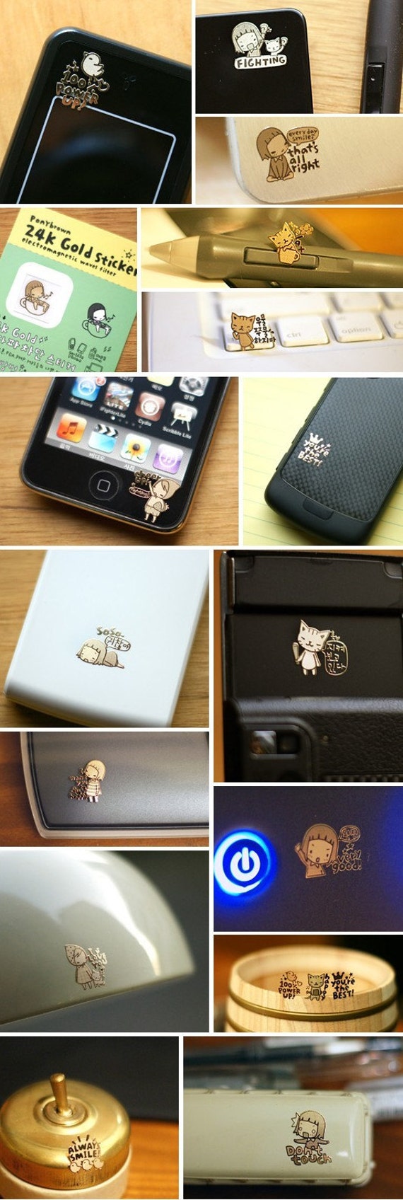 Electromagnetic Waves Filter Sticker 24K GOLD Plate