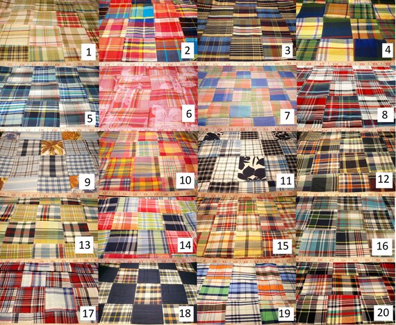 Items similar to Madras Plaid Duvet/Quilt - Custom Order Your Own Duvet ...