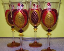 Popular items for hand painted crystal on Etsy