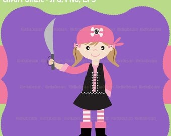 Cute pirate clipart | Etsy