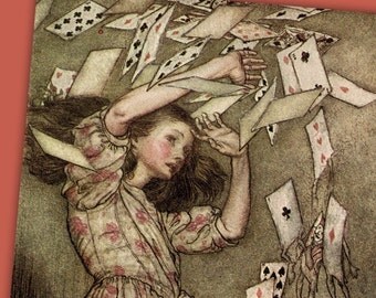 ALICE TILES Digital Printable Collage Sheet Vintage