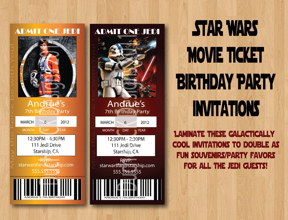 Free Star Wars Invitation Tickets