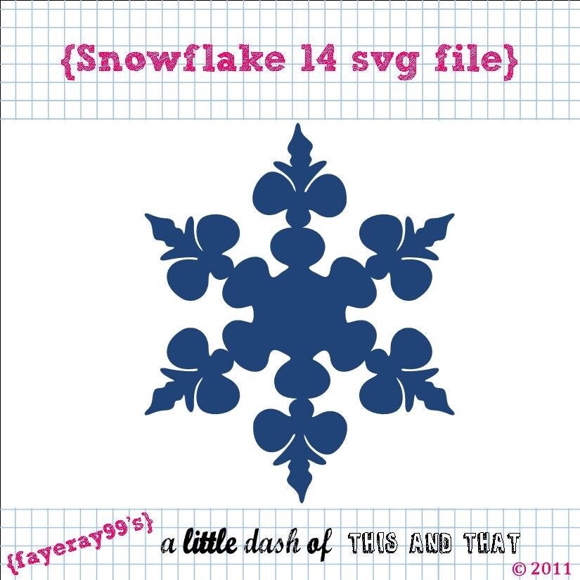 14 Snowflake SVG DXF Set by alittledashof on Etsy