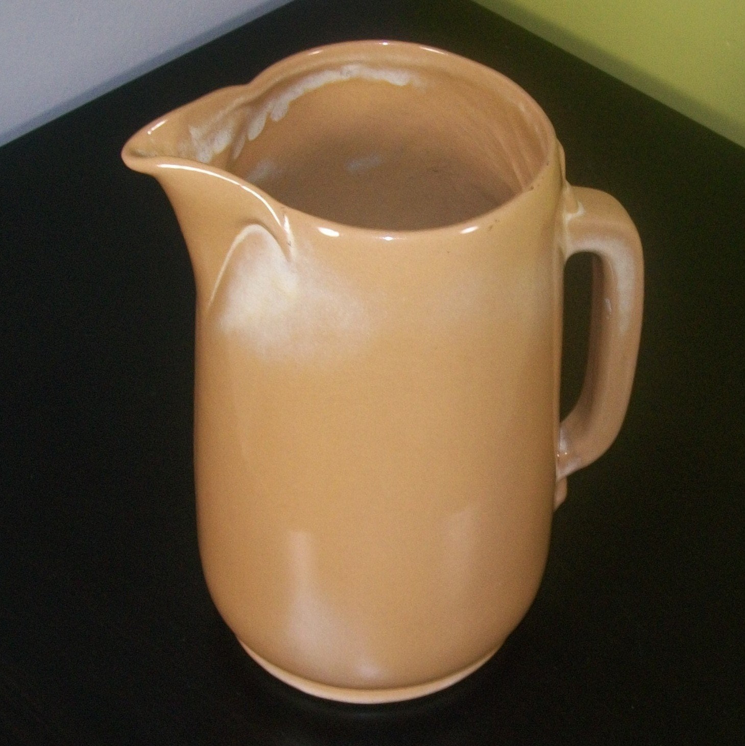 Beautiful Vintage Frankoma Pottery Desert Gold Pitcher No.