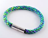 Items similar to Japanese Kumihimo Braided Bracelet of Hand Dyed Silk ...