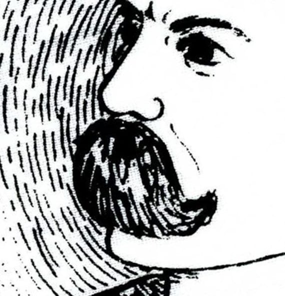 Nietzsche: Screenprinted Patch by ofcourseyoucan on Etsy