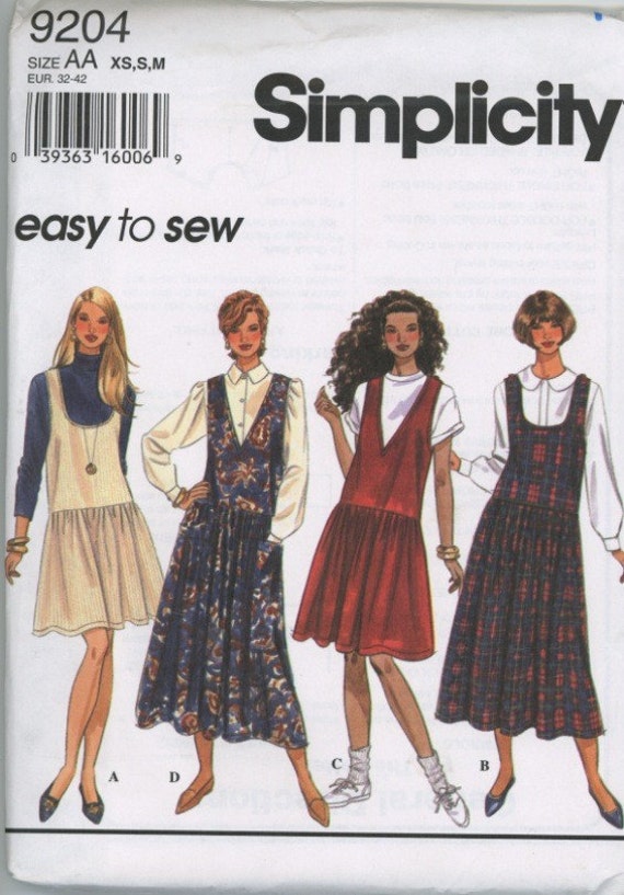 Simplicity 9204 Easy to Sew Tank Style Dress Sewing Pattern