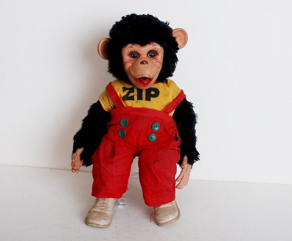 Vintage 50s Rushton Zip Zippy Plush Doll 15 Inch