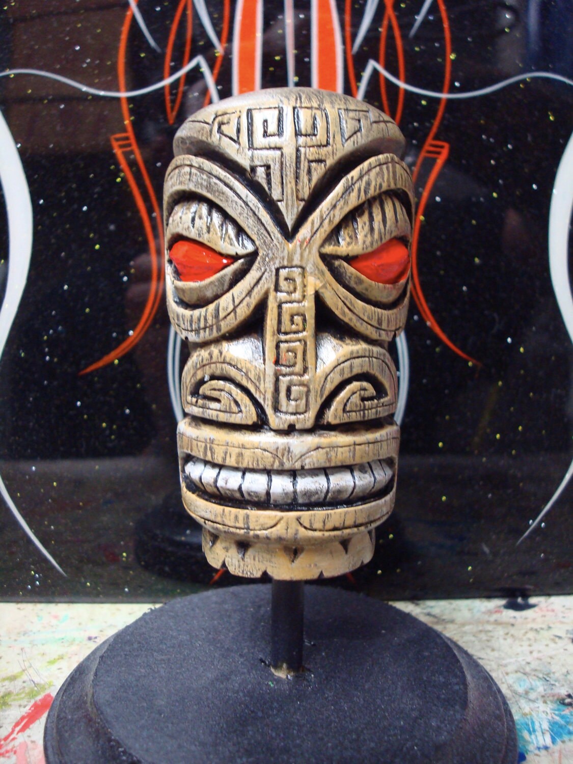 Tiki head shift knob