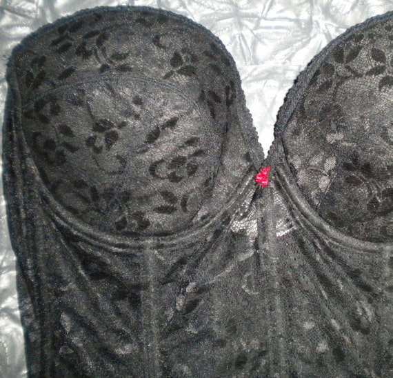 Vintage Black Corset Bustier 38D Vintage Black Corset Bustier 38D