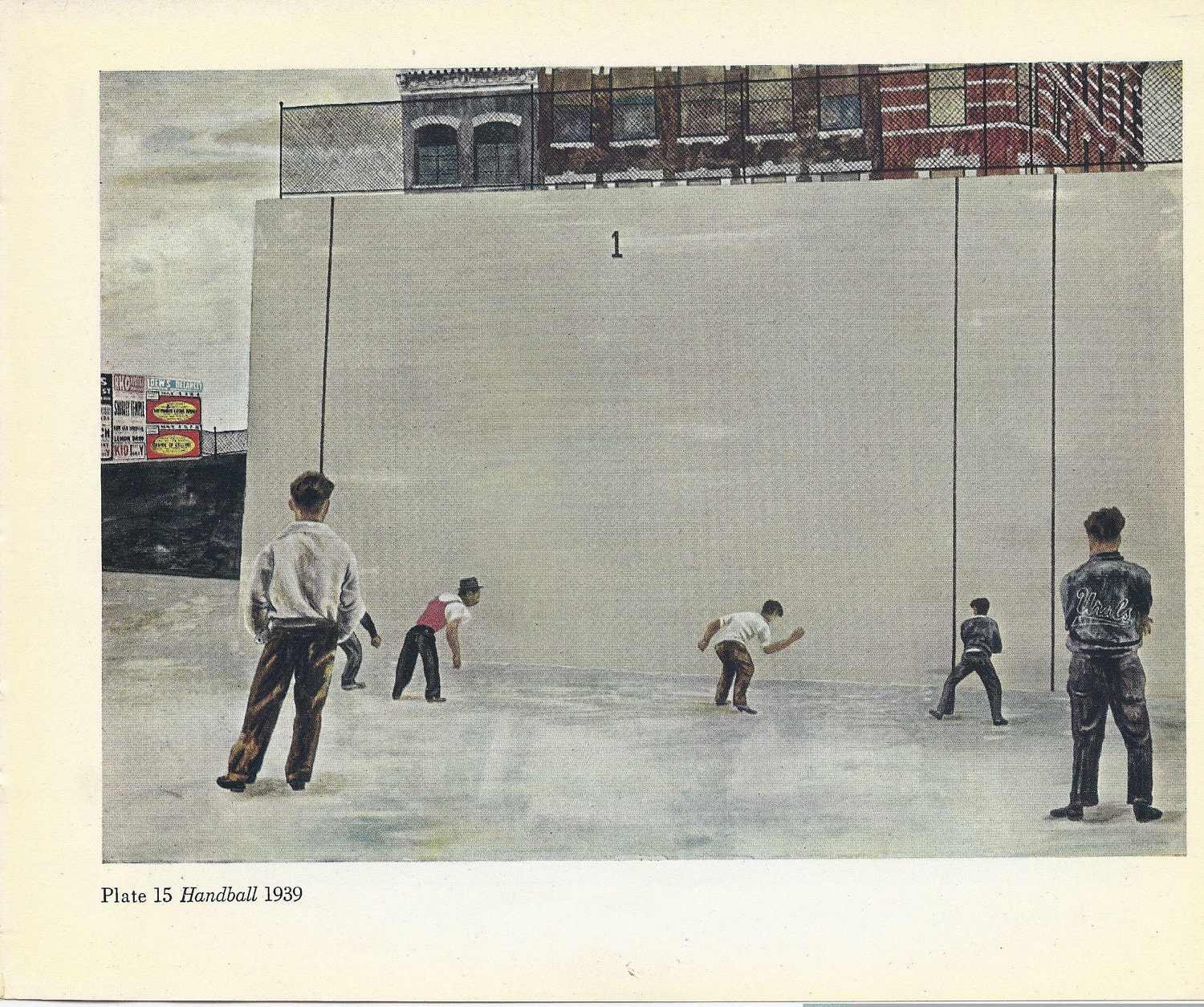 Vintage Ben Shahn Art Print Handball