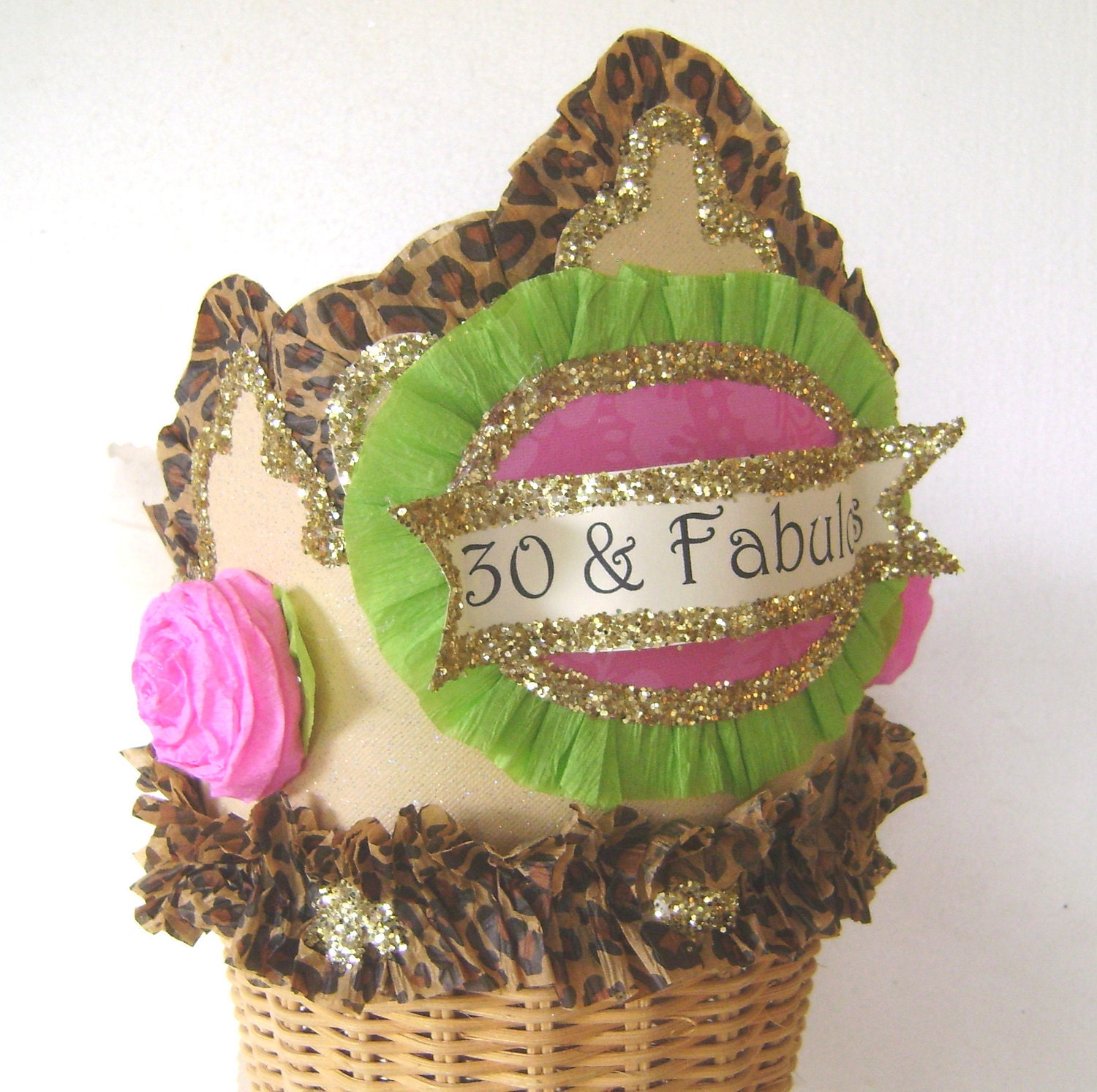 30th Birthday Party hat 30th birthday crown adult birthday