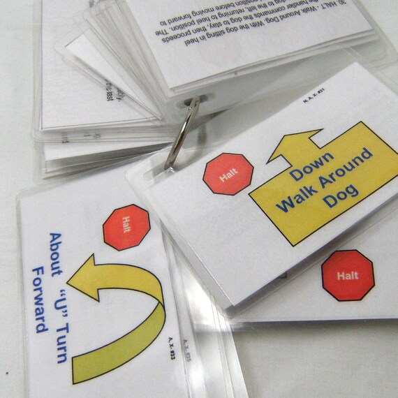 Items similar to Rally Obedience Pocket Flashcards on Etsy