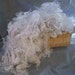 Handplucked Grey Angora Rabbit Spinning Fiber 1 oz.