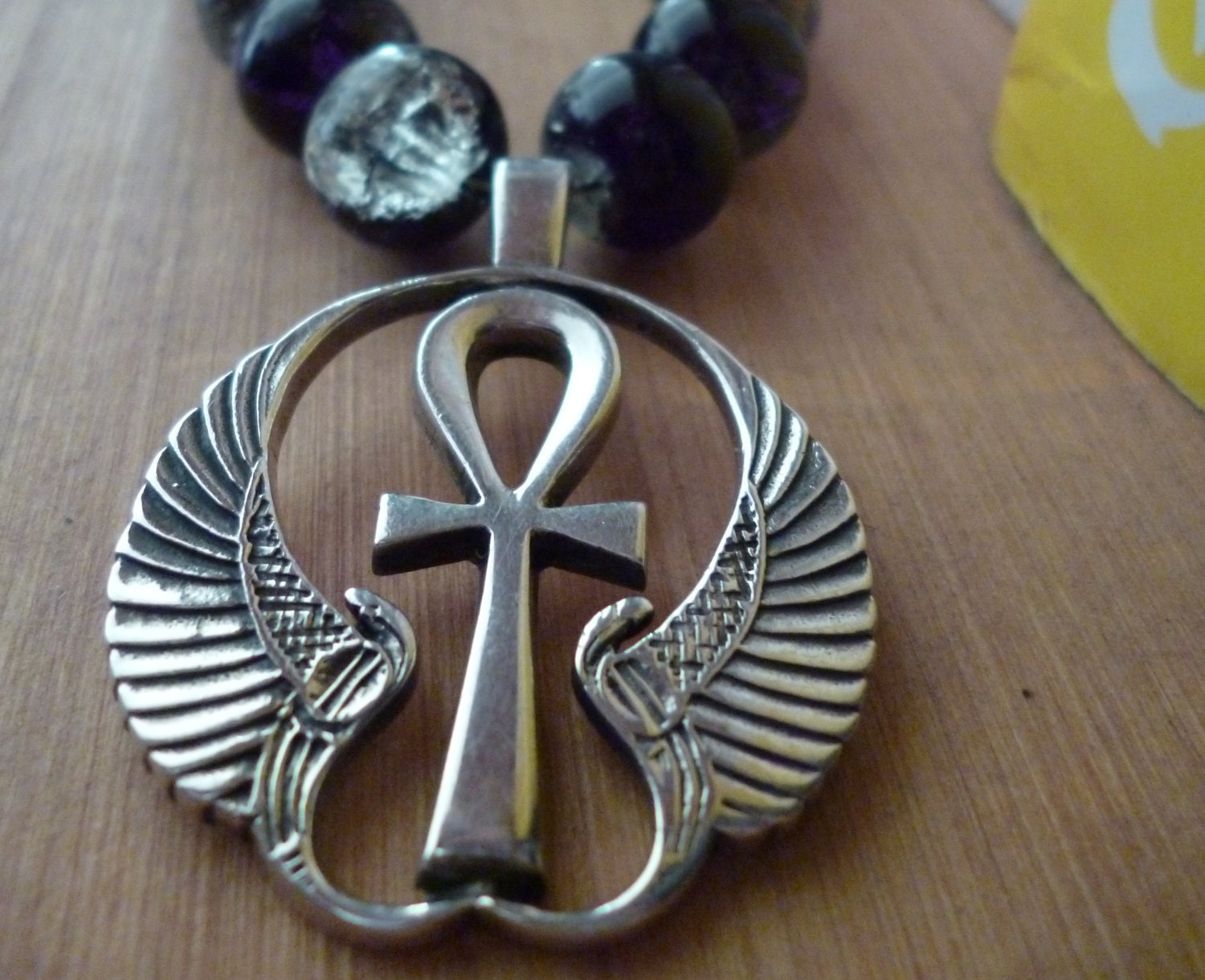 Winged Ankh necklace